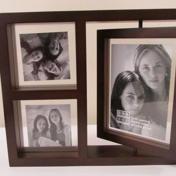 Sixtrees | Accents | Sixtrees Spinning Collage Picture Frame Natural ...
